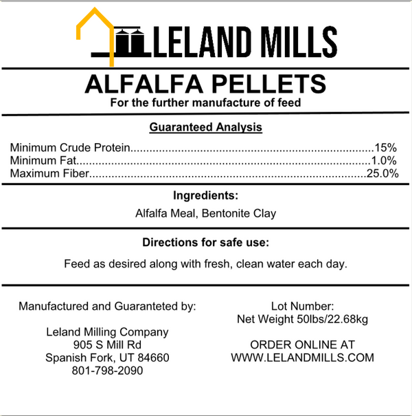 Alfalfa Pellets | Convenient Feeding for Livestock | Leland Mills