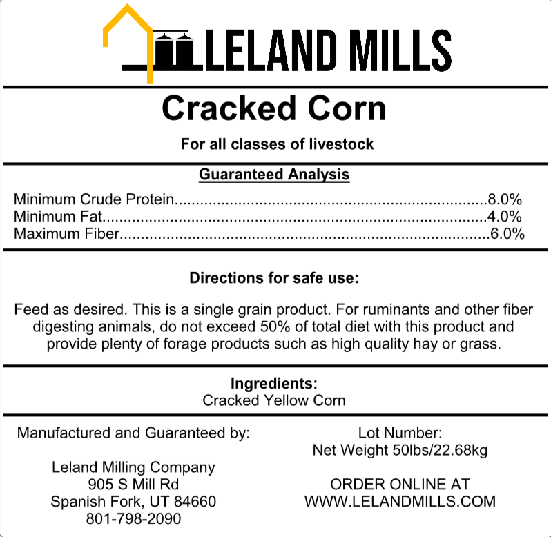 Premium U S A Cracked Corn Livestock Feed Leland Mills premium-u-s-a-cracked-corn-livestock-feed-leland-mills